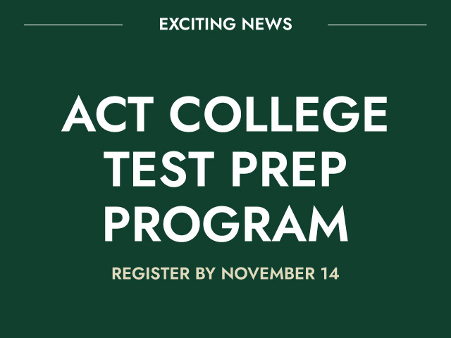 ACT College Prep Program - Register by November 14 - Incline Boosters Club